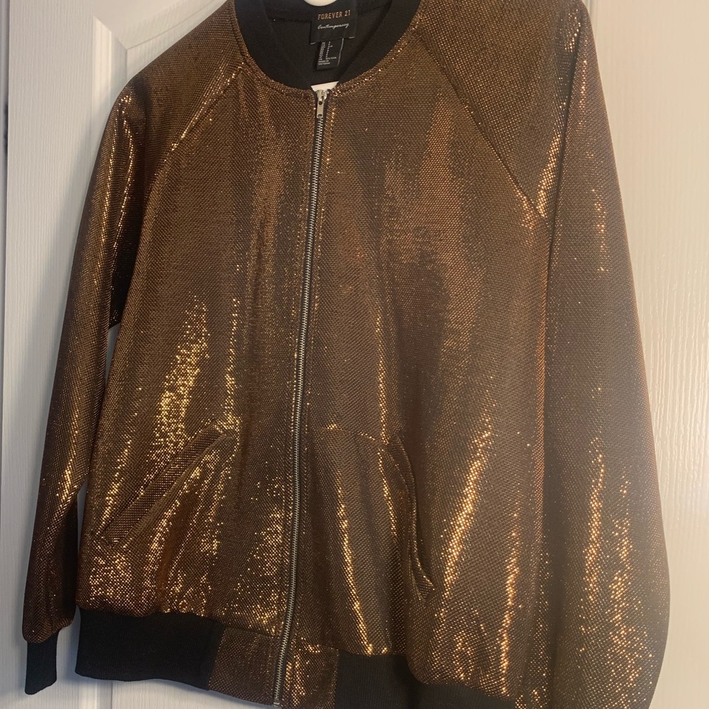 Bronze/Copper Bomber Jacket - Gem